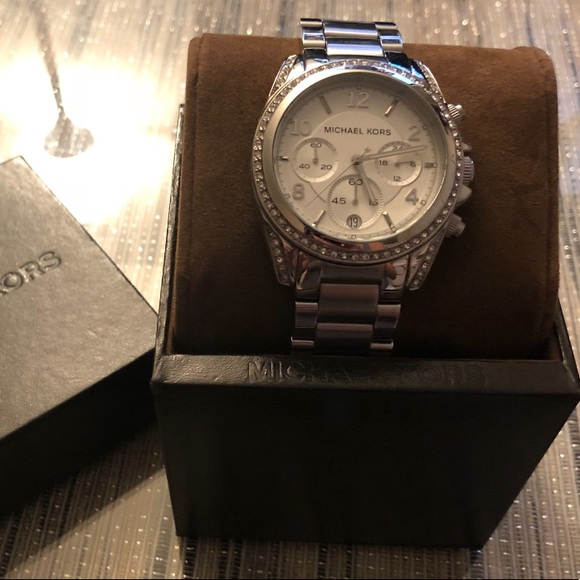 Michael Kors | Accessories | Michae Kors Crystal Stainless Watch | Poshmark